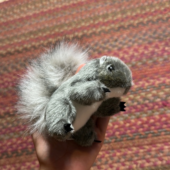 Toys | Folkman Puppets Grey Bushy Tail Squirrel Finger Puppet Plush ...